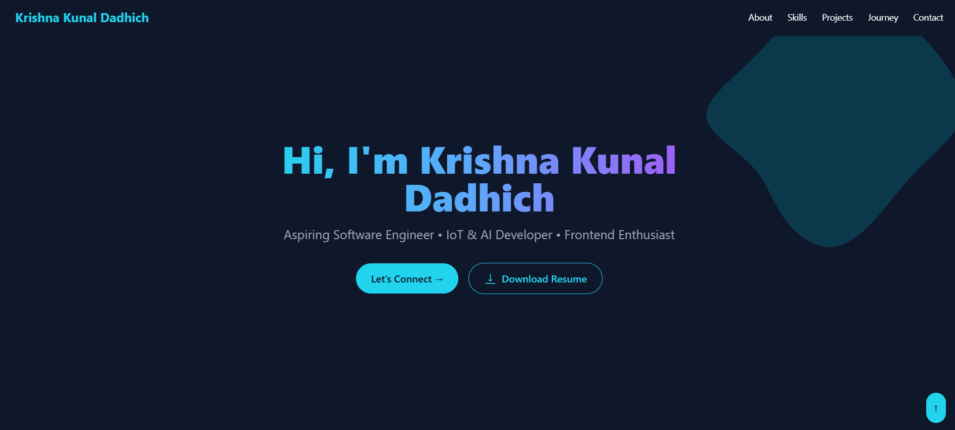 Krishna Kunal Dadhich | Portfolio